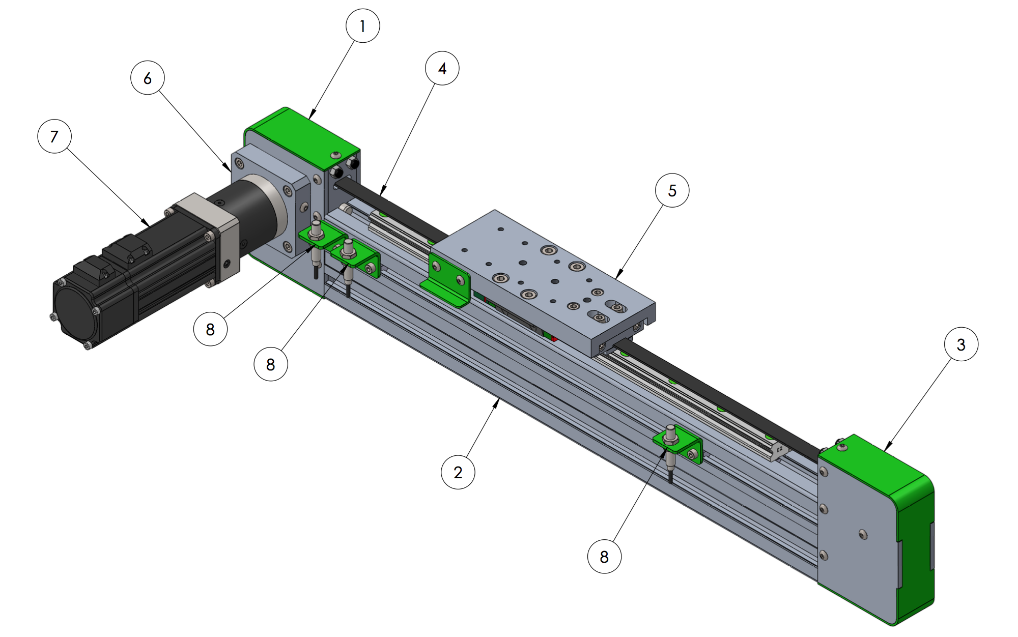 Kit complet Axe Linéaire pour positionnement charges | Technic-achat